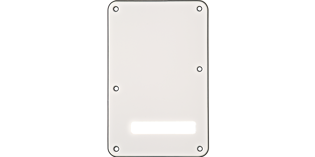 Innovations Music - Backplate, Stratocaster®, White (W/B/W), 3-Ply